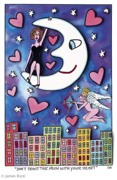 Ladies in the moon | James Rizzi